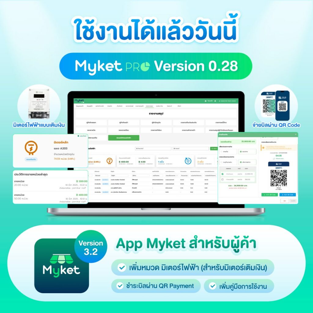 Myket Pro New Feature Update Version 0.28.0 - โปรแกรมบริหารจัดการตลาด ...